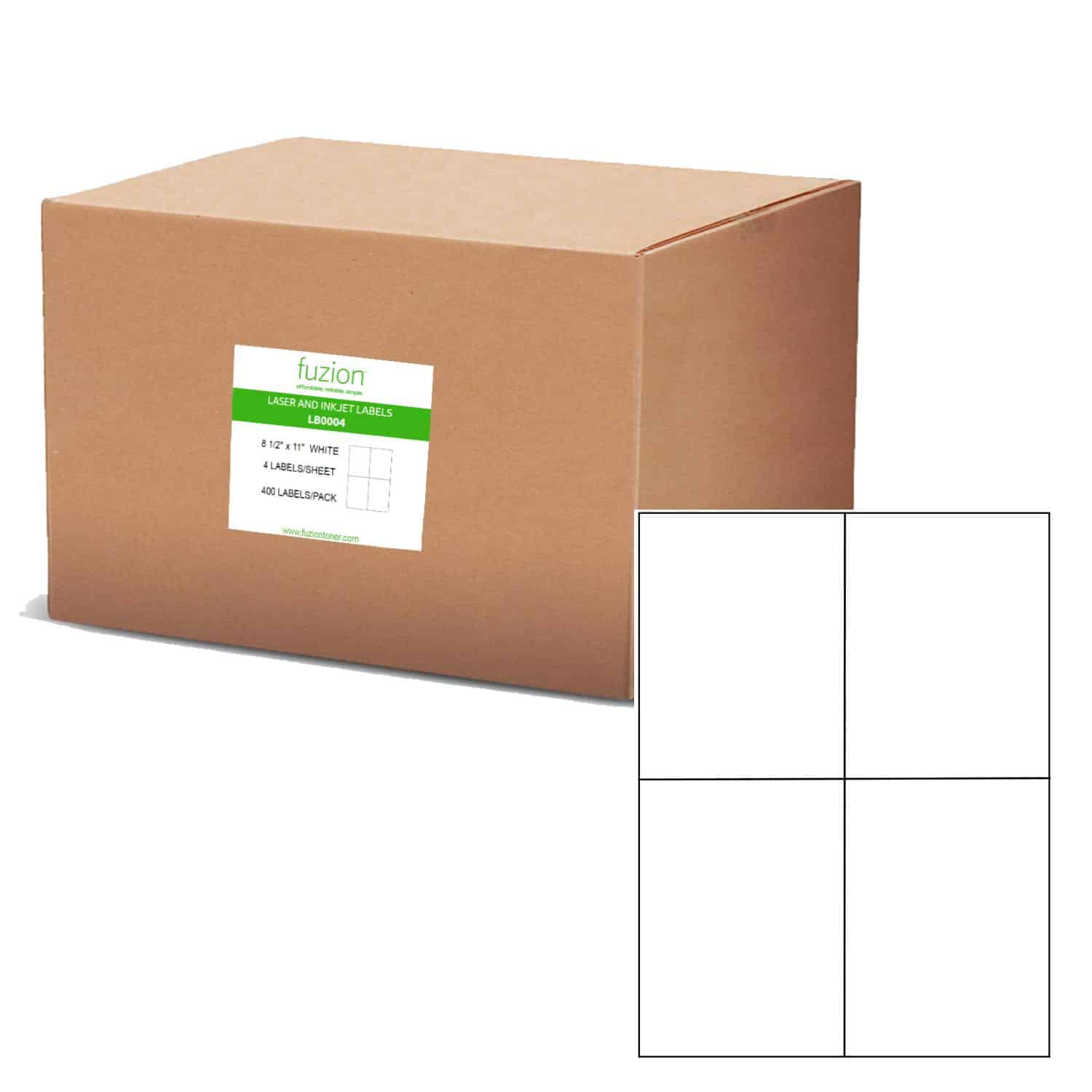 Laser Inkjet Labels 4 1 4 X 5 1 2 White 4 000 Pack Services 
