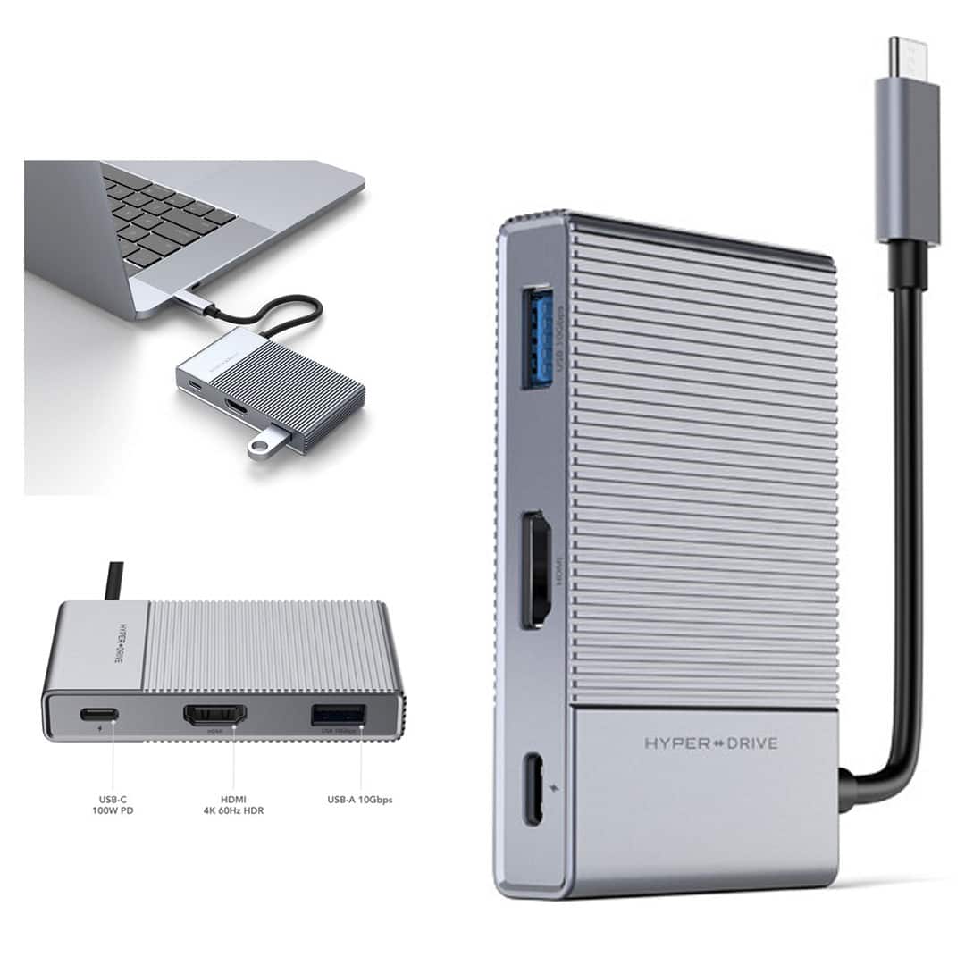 Hyper Docking Station USB-C Universal HyperDrive GEN2 6 Port 100watt ...