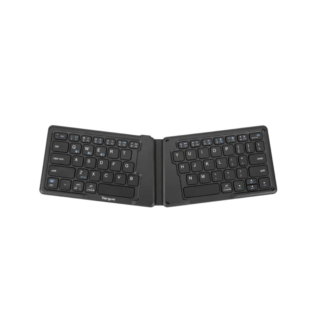 Targus Keyboard Bluetooth Foldable Antimicrobial Ergonomic Connect up ...