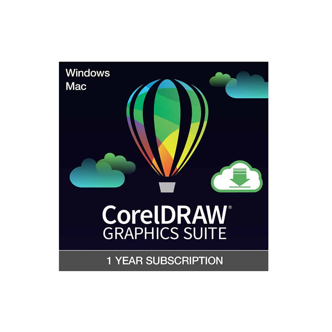 CorelDRAW Graphics Suite 1-Year Subscription ESD (DOWNLOAD CODE) - PC ...
