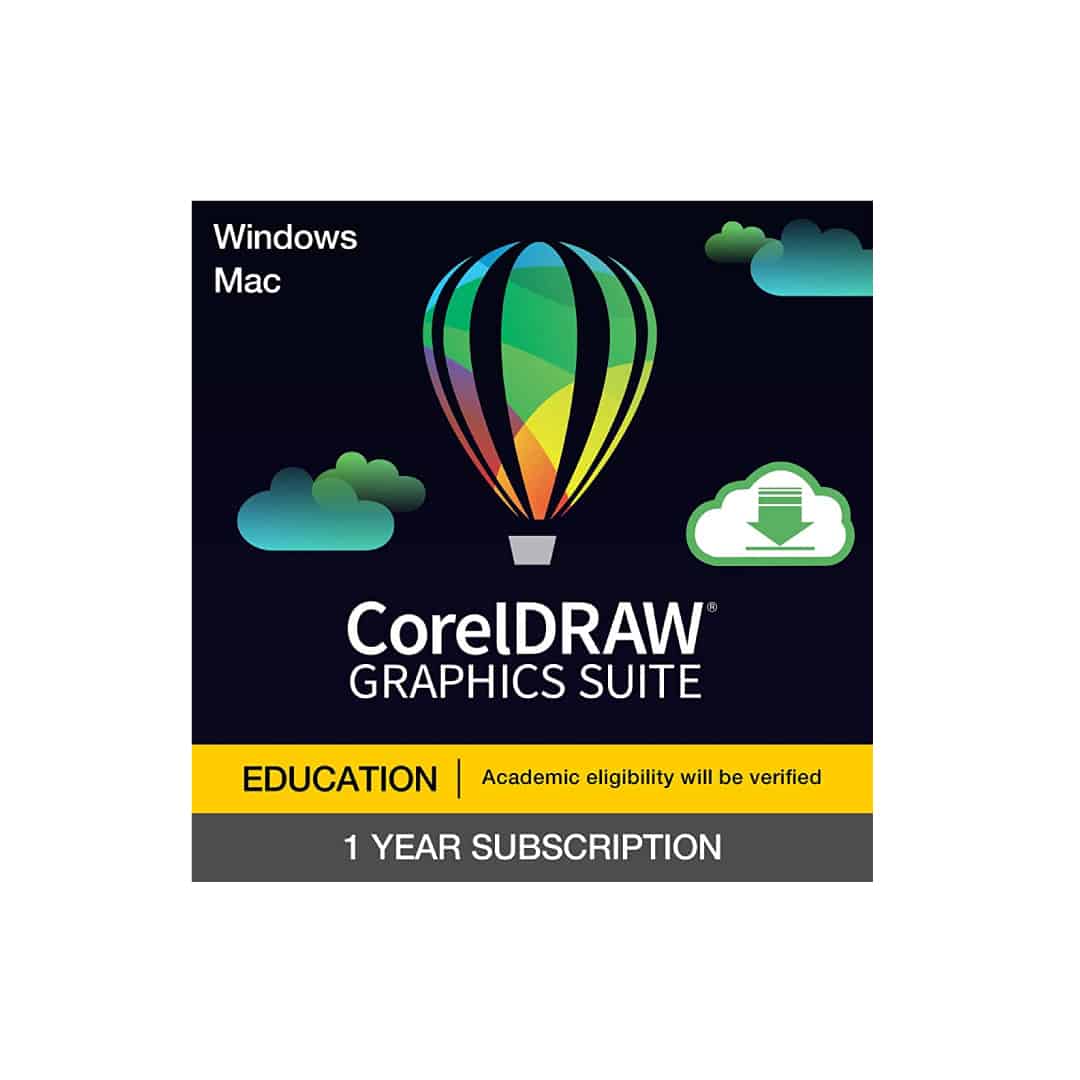 CorelDRAW Graphics Suite 1-Year Subscription Education Edition ESD ...